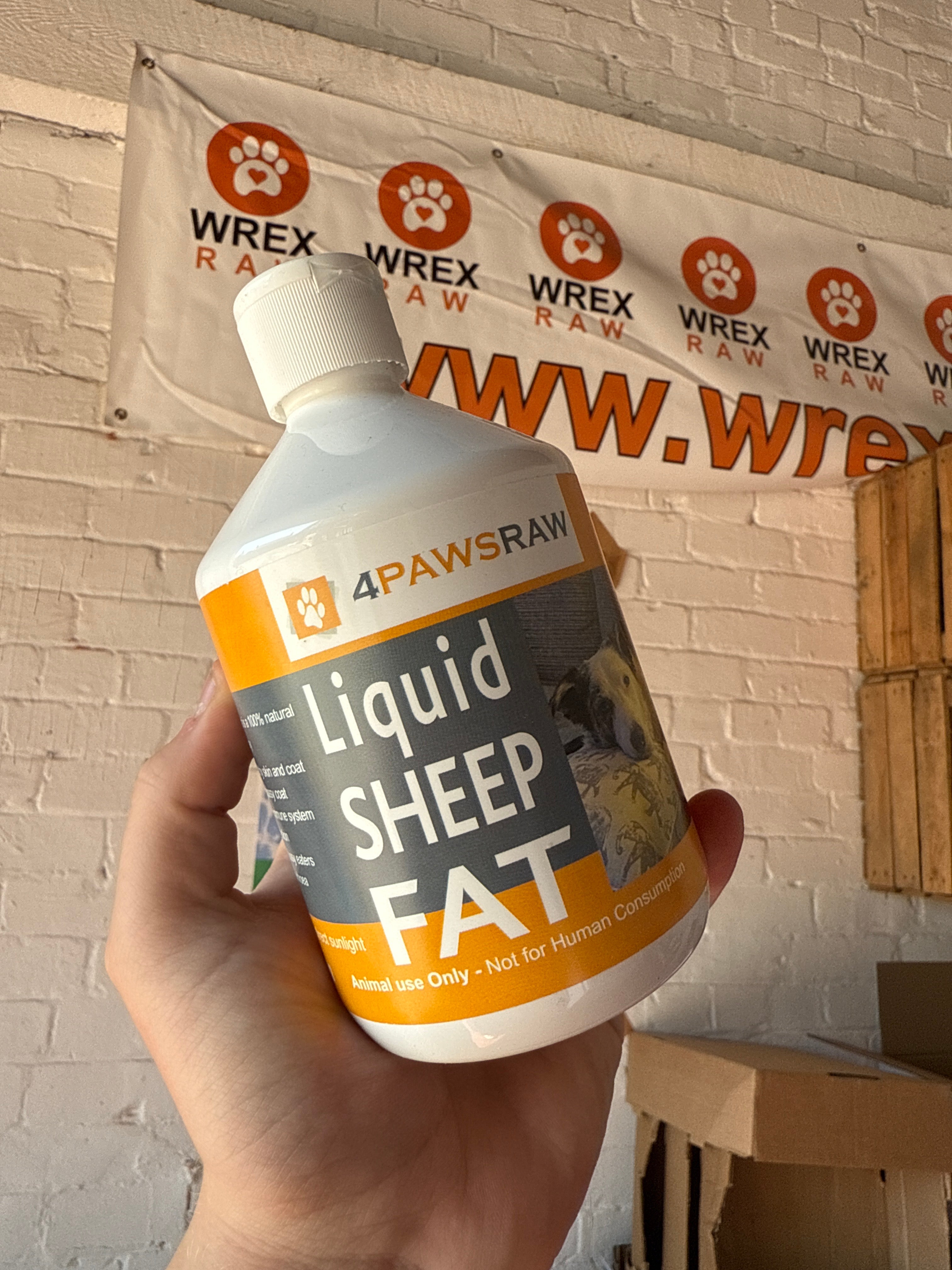 Liquid Sheep Fat – 100% natural food supplement for your dog. – Wrexraw