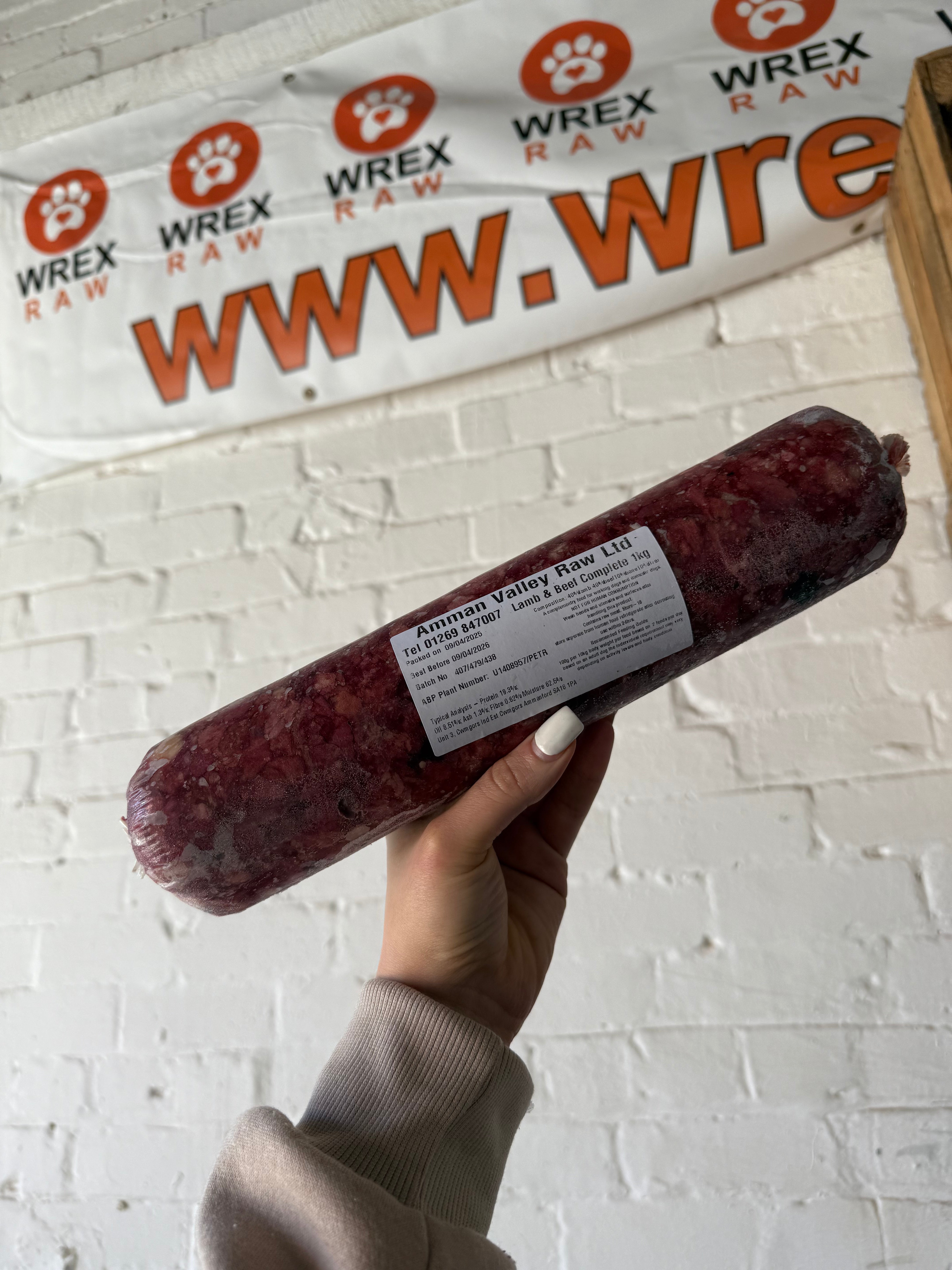 Amman Valley Raw Lamb & Beef 1KG – Wrexraw